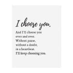 Top 20 I Choose You Quotes to Express Your Love