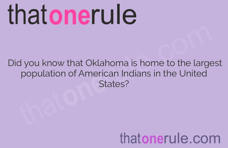 Interesting Facts about Oklahoma: Exploring the Land of the Red Man
