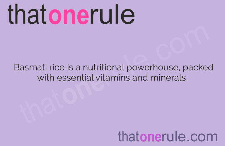 Discover the nutrition facts of Basmati Rice: A healthy and delicious ...