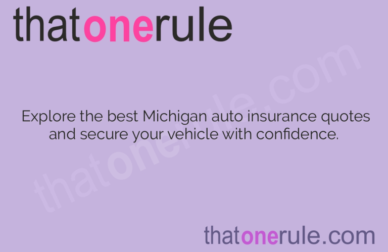 Get the Best Michigan Auto Insurance Quotes | Compare Rates Today